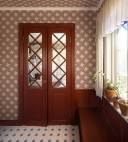 Annie Wallpaper in Red by Sandberg | Jane Clayton