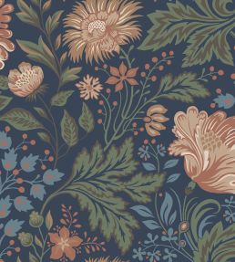Ava Wallpaper in Classic Blue by Sandberg | Jane Clayton