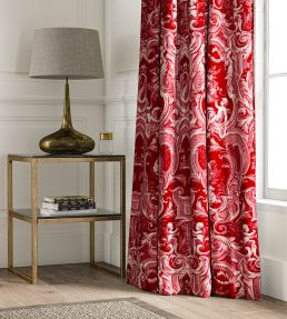 Baroque Fabric in Red by Warner House | Jane Clayton