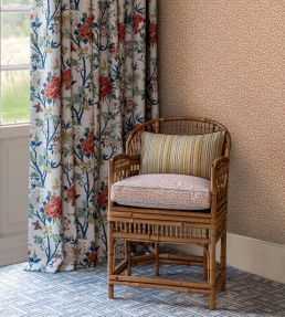 Canton Fabric in Red/Blue by GP & J Baker | Jane Clayton