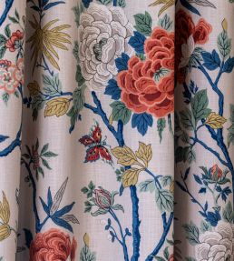 Canton Fabric in Red/Blue by GP & J Baker | Jane Clayton