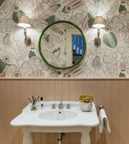 Carnival Wallpaper in Moss by Christopher Farr Cloth | Jane Clayton