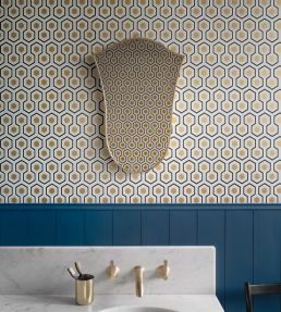 Hicks' Hexagon Wallpaper in 54 by Cole & Son | Jane Clayton