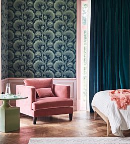 Fanfare Flock Wallpaper in 27 by Cole & Son | Jane Clayton