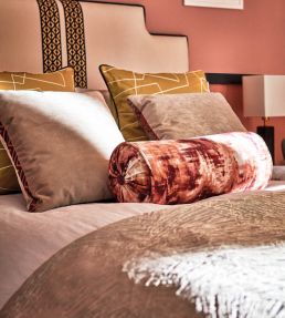 Distortion Fabric in Rosewood Azure by Harlequin | Jane Clayton