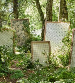 Fairdown Wallpaper in Berry/Sandstone by Sanderson | Jane Clayton