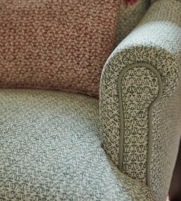 Flori Fabric in Old Green by James Hare | Jane Clayton