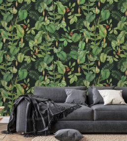 Greenery Light Wallpaper Mural in 5L by NLXL | Jane Clayton