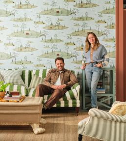 Harbour Island Wallpaper in Sky by DADO | Jane Clayton