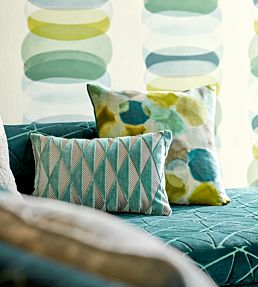 Selenic Fabric in Azure/Ink by Harlequin | Jane Clayton