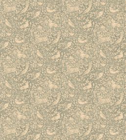 Hedgerow Wallpaper in Soft Teal by Mulberry Home | Jane Clayton