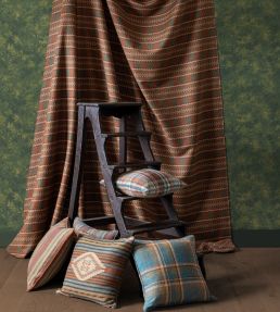 Inveraray Fabric in Charcoal/Blue by Mulberry Home | Jane Clayton
