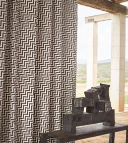 Ladder Fabric in Tobacco by Zinc | Jane Clayton
