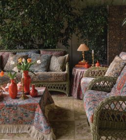 Mahara Fabric in Blue by Travers | Jane Clayton