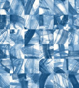 Maku Wallpaper in Electric Blue by Ohpopsi | Jane Clayton