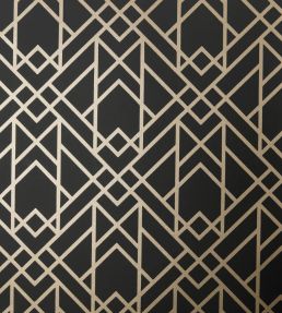 Metro Wallpaper in Jet by 1838 Wallcoverings | Jane Clayton