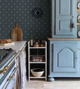 Mimi Wallpaper in Indigo Blue by Sandberg | Jane Clayton