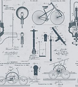 Patents Wallpaper in Pale by MINDTHEGAP | Jane Clayton