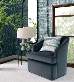 Namonaki Wallpaper in Black by Thibaut | Jane Clayton