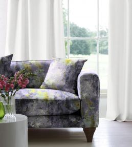 Oxidize Fabric in Purple / Moss by Arley House | Jane Clayton