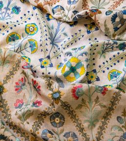 Perrycroft Fabric in Red/Green by GP & J Baker | Jane Clayton