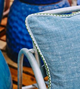 Pyramid Piping Trimmings in Verde by Christopher Farr Cloth | Jane Clayton