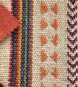 Racing Stripe Fabric in Indigo by Mulberry Home | Jane Clayton