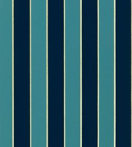 Regency Stripe Wallpaper in Peacock by Osborne & Little | Jane Clayton