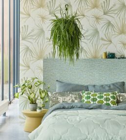 Retro Texture Wallpaper in Pastel Blue by Eijffinger | Jane Clayton