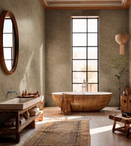 Rif Relief Wallpaper in Stone by Coordonne | Jane Clayton