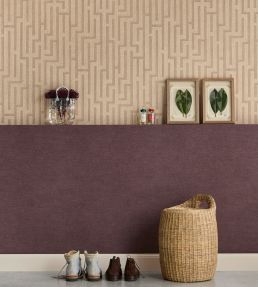 Rustic Plain Wallpaper in Natural by Eijffinger | Jane Clayton