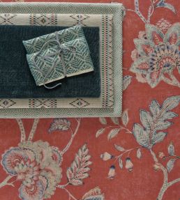 Samarra Fabric in Red by Nina Campbell | Jane Clayton