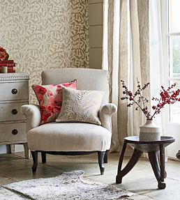 Embleton Fabric in Sienna/Dove by Sanderson | Jane Clayton