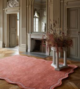 Scallop Rug in Watermelon Pink by Layered | Jane Clayton