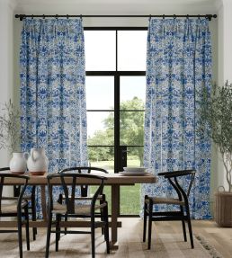 Strawberry Thief Fabric in Woad by Morris & Co | Jane Clayton