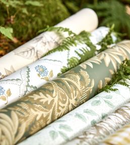 Tapestry Trees Wallpaper in Raw Chocolate/Slip by Sanderson | Jane Clayton