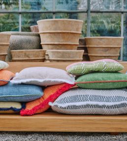 Teepee Fringe Trimmings in Verde by Christopher Farr Cloth | Jane Clayton