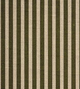 Tuscan Stripes Fabric in Moss and Natural by Ottoline | Jane Clayton