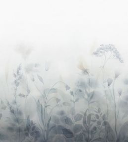 Vilda Wallpaper Mural in Misty Blue by Sandberg | Jane Clayton