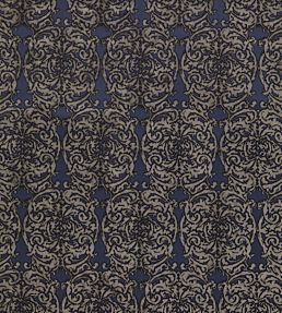 Tespi Fabric in Indigo/Taupe by Zoffany | Jane Clayton